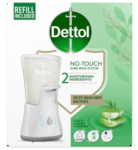 Dettol Υγρο Κρεμοσαπουνο Χεριων με Συστημα No-Touch Aloe Vera, 250ml ...